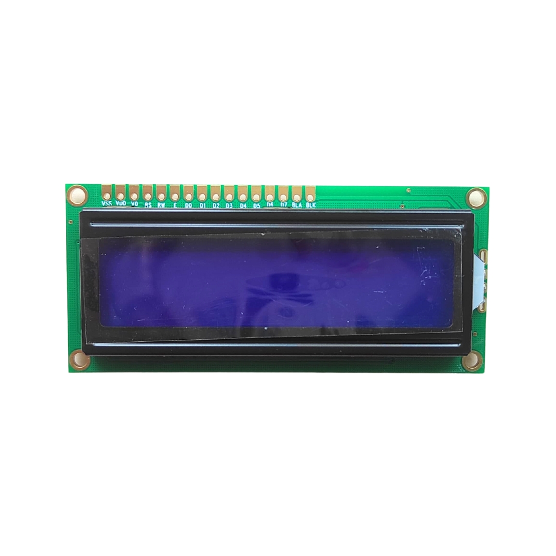 16x02 Blue Color Wider LCD Display - Hacktronics