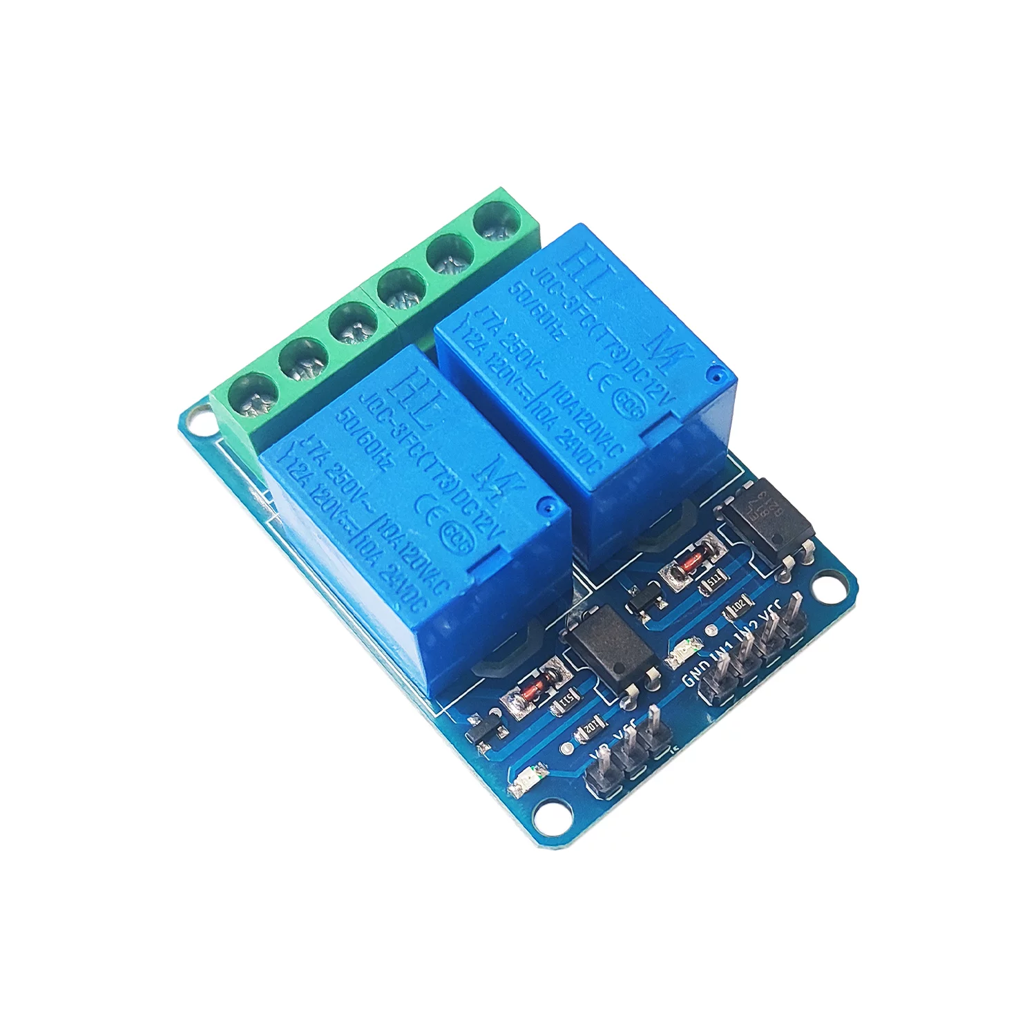 2 Channel 12V Relay Board - Hacktronics