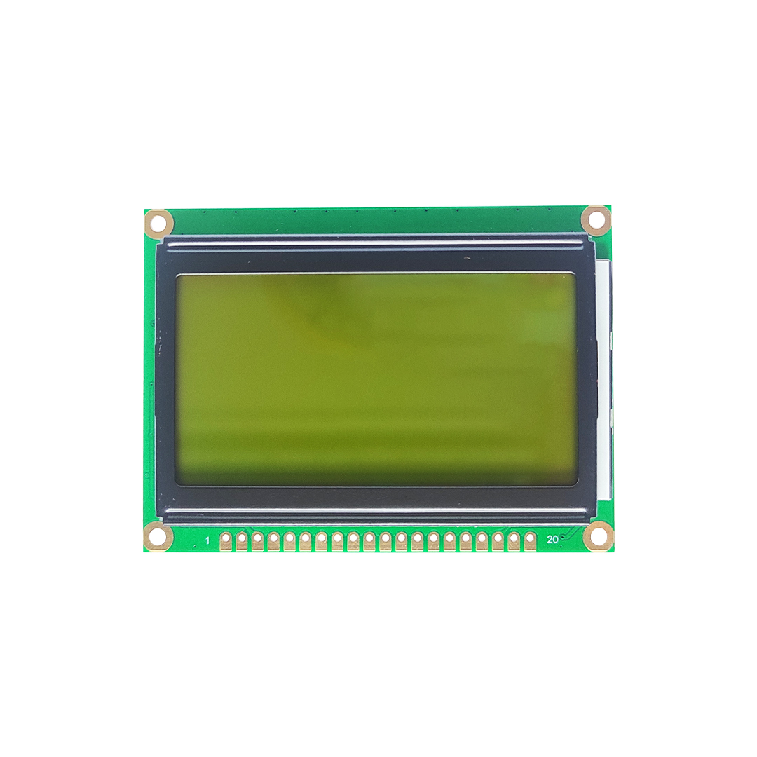 128x64 Green Color Graphics LCD Display - Hacktronics