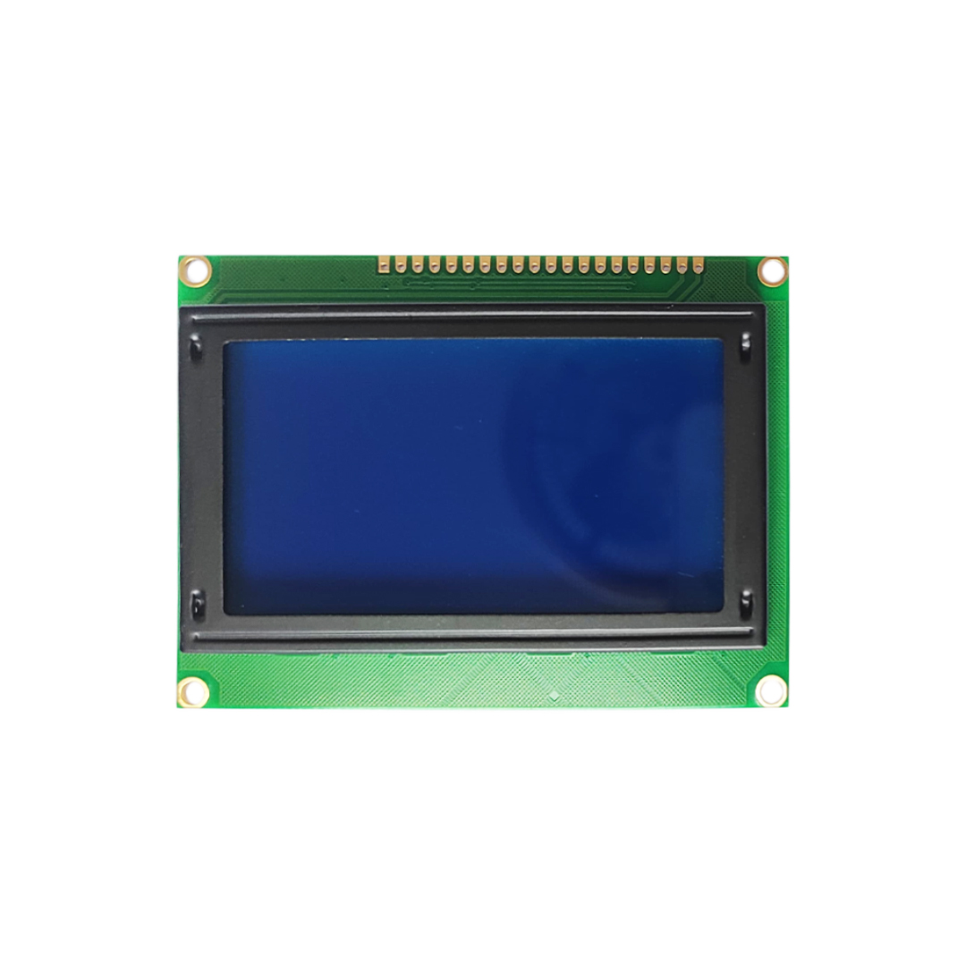 128x64 D1 Small Graphics Blue Color LCD Display - Hacktronics