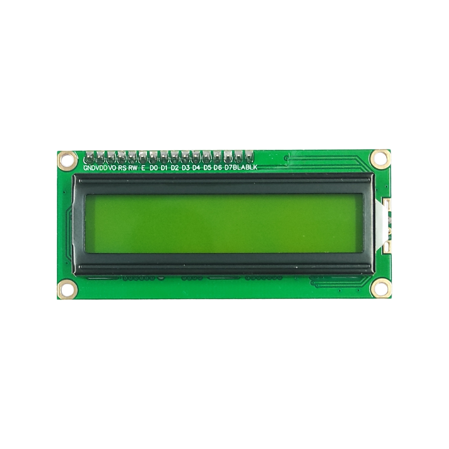 16x02 Green Color I2C LCD Display Module - Hacktronics