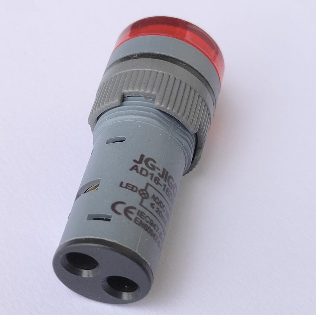 16MM Dia 12V Red Colour Panel Mount LED Light Indicator AD16-16DS ...