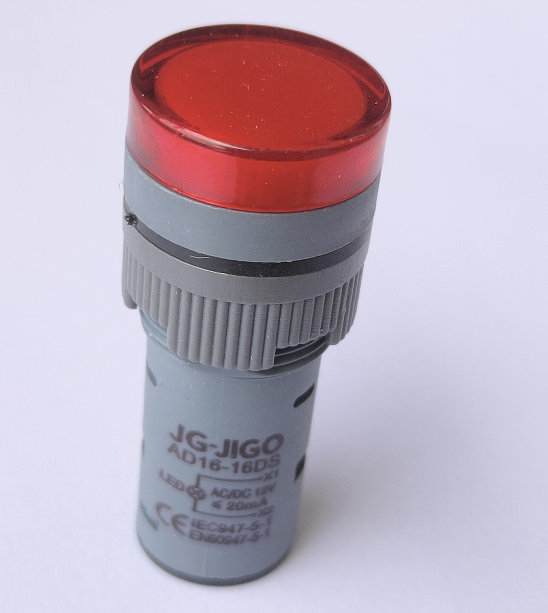 16MM Dia 12V Red Colour Panel Mount LED Light Indicator AD16-16DS ...