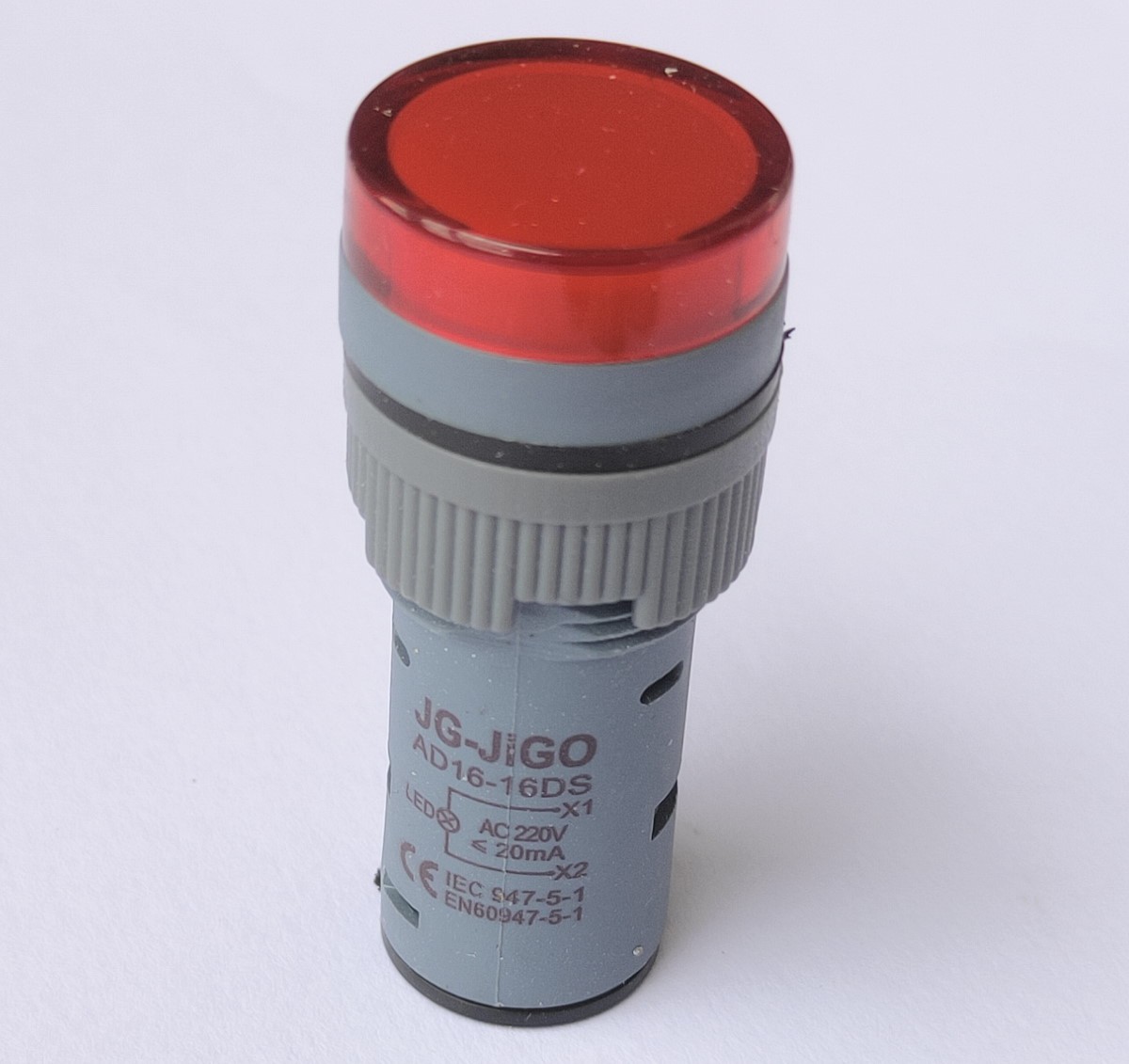 16MM Dia 220V Red Colour Panel Mount LED Light Indicator AD16-16DS ...