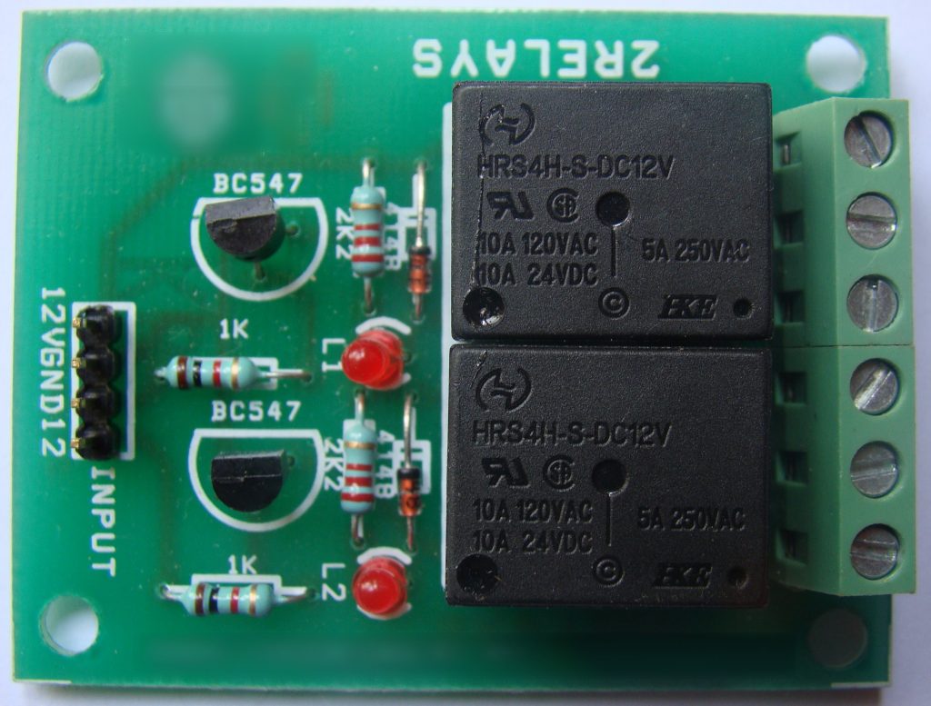 2 Channel 12V Relay Module - Hacktronics