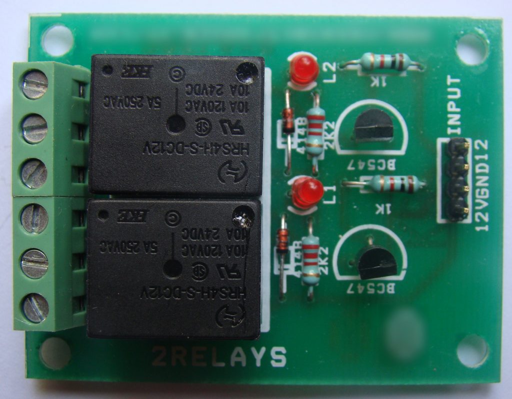 2 Channel 12V Relay Module - Hacktronics