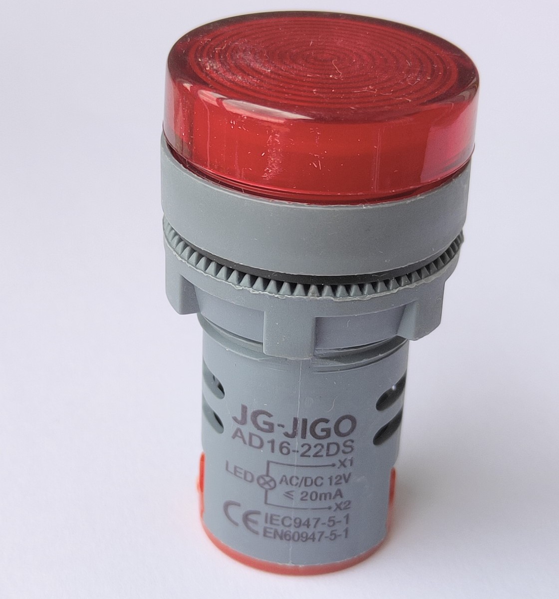 22MM Dia 12V Red Colour Panel Mount LED Light Indicator AD16-22DS ...