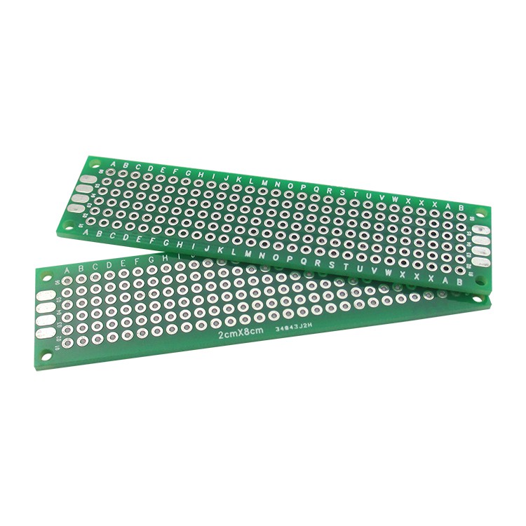2x8cm Tin Spray Double Sided Solderable FiberGlass Perf Board PCB with ...