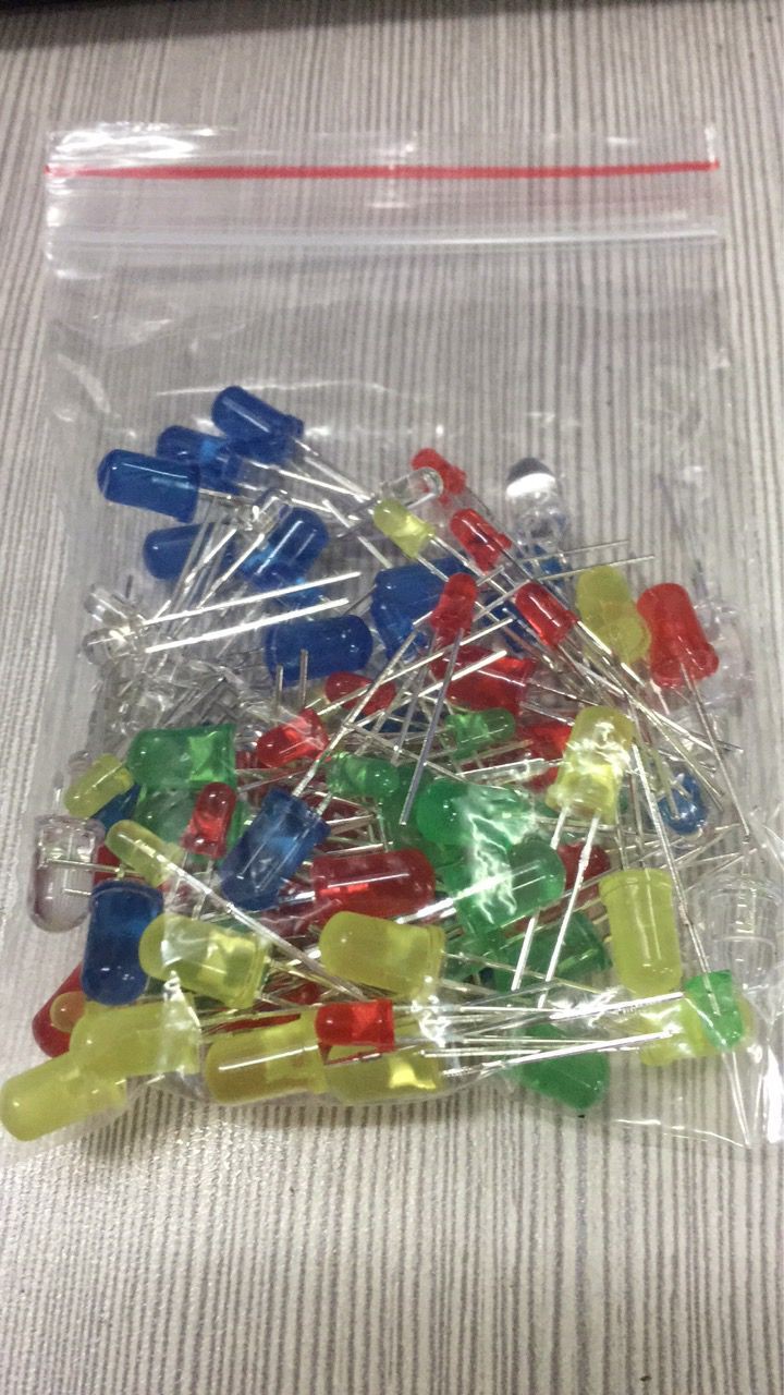 5MM 3MM LED Light-Emitting Diode Package Red Yellow Green Blue White 10 ...