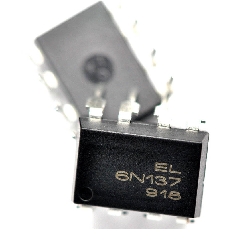 6N137 EL6N137 Optoisolators - High Speed Logic Output Optocoupler DIP8 - Hacktronics