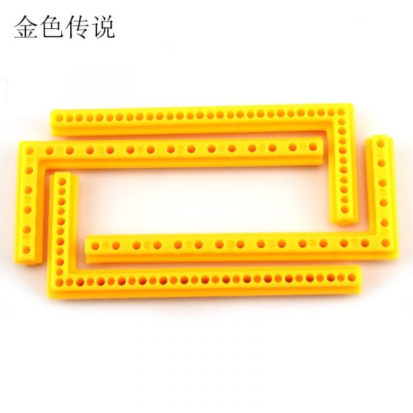 7531L Plastic Strip (Yellow) Porous Connectors Multi-Function Right-Angle Bracket - Hacktronics