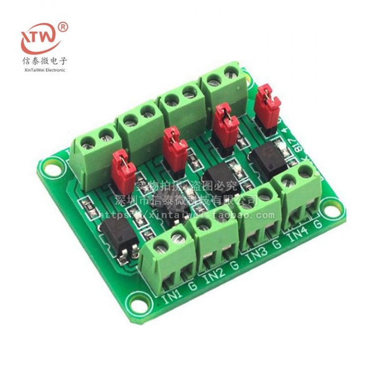 817 Optocoupler 4-Channel Voltage Optical Isolation Board Voltage ...