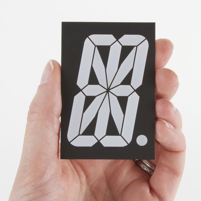 Alphanumeric 16 Segment 2.3 Inch Single Digit Display - Hacktronics