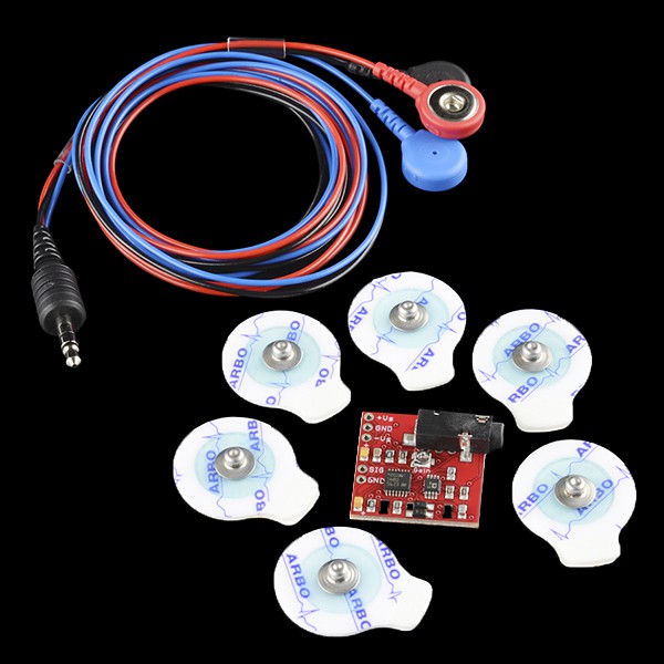 Electromyographic EMG Sensor Muscle Sensor v3 Kit - Hacktronics