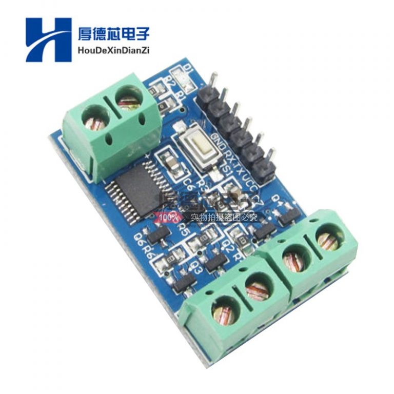 Full Color RGB LED Strip 3.3V-5V Serial Port Controlled Driver Module ...
