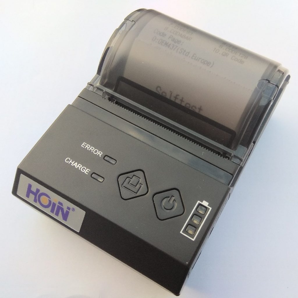 HOP E200 58MM Portable Bluetooth Thermal Receipt Printer USB + BT Connection - Hacktronics