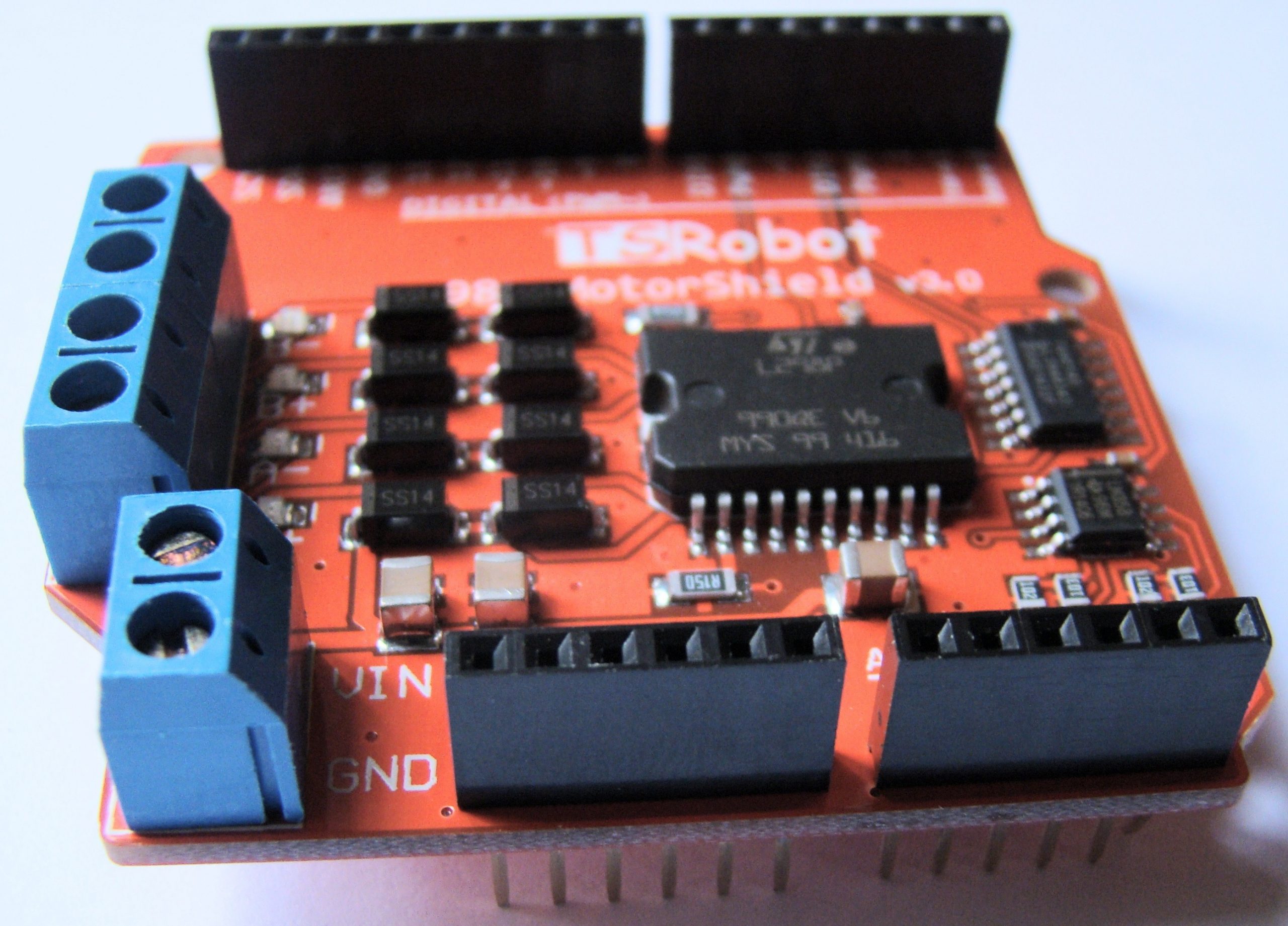 Motor Driver Robojax L298P Shield For Arduino - 2A H-Bridge DC ...