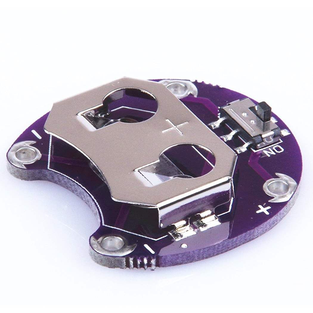 LilyPad Coin Cell Battery Holder CR2032 Battery Block Module - Hacktronics