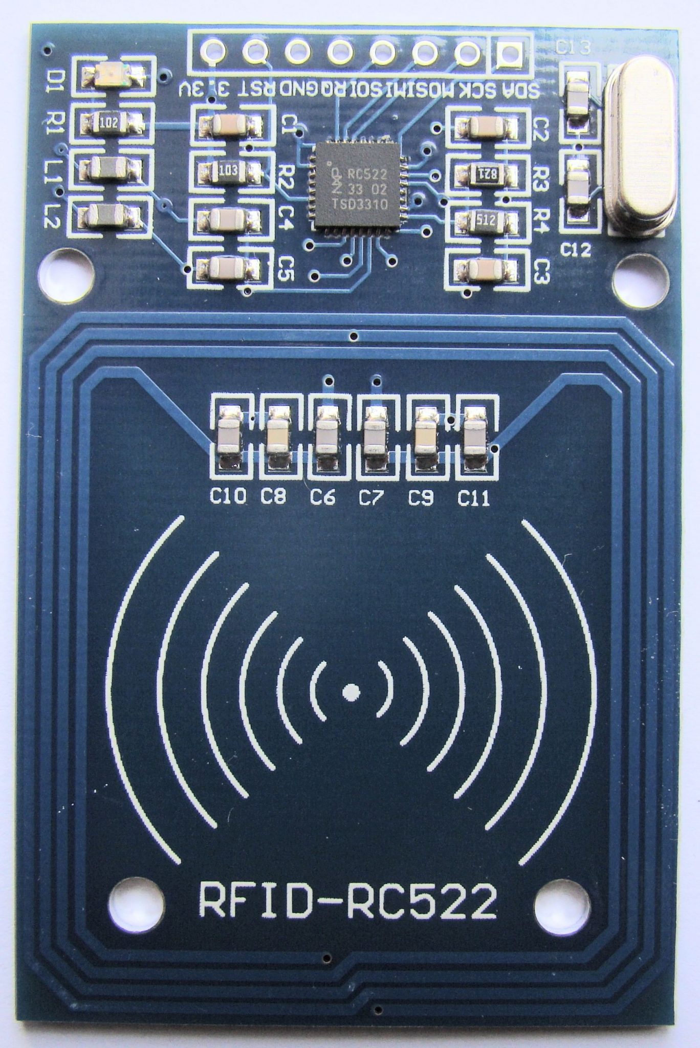 Mifare RC522 RFID Card Reader Module with RF Antenna - Hacktronics