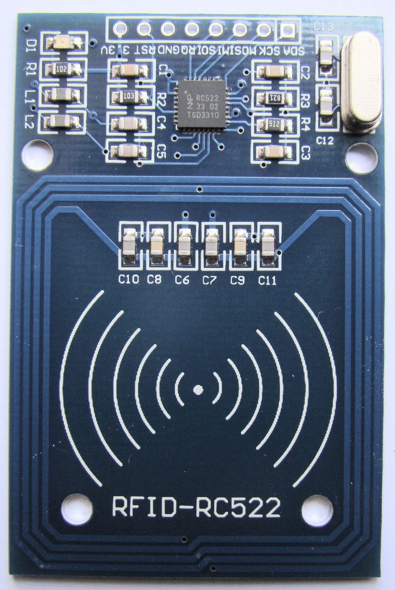 Mifare RC522 RFID Card Reader Module with RF Antenna - Hacktronics