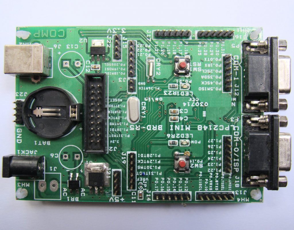Mini LPC2148 ARM7 Development Board - Hacktronics