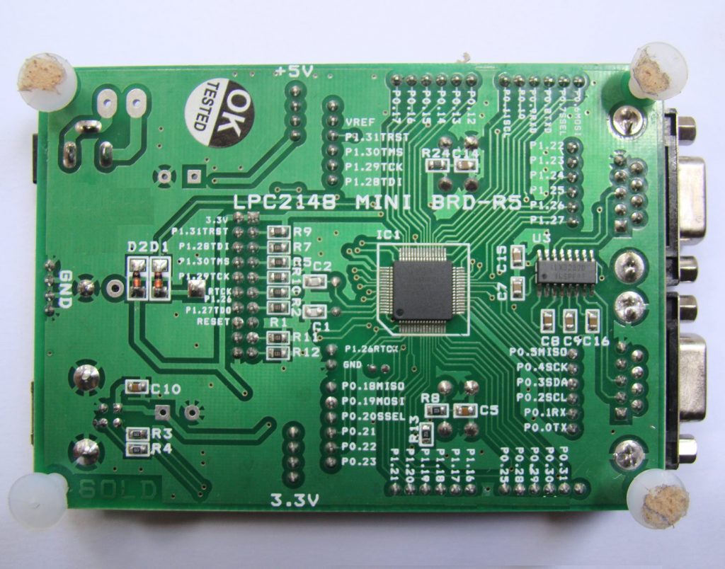 Mini LPC2148 ARM7 Development Board - Hacktronics
