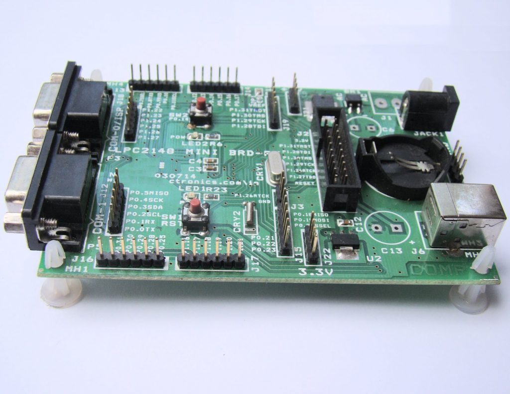 Mini LPC2148 ARM7 Development Board - Hacktronics