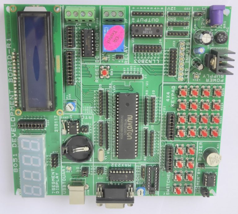 Nuvoton W78E052DDG 8051 Development Board for Learning 8051 Programming ...