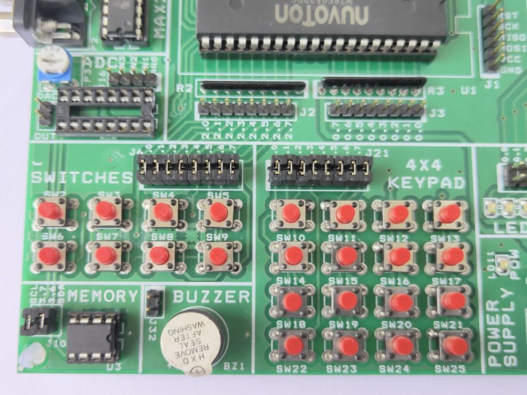 Nuvoton W78E052DDG 8051 Development Board for Learning 8051 Programming ...