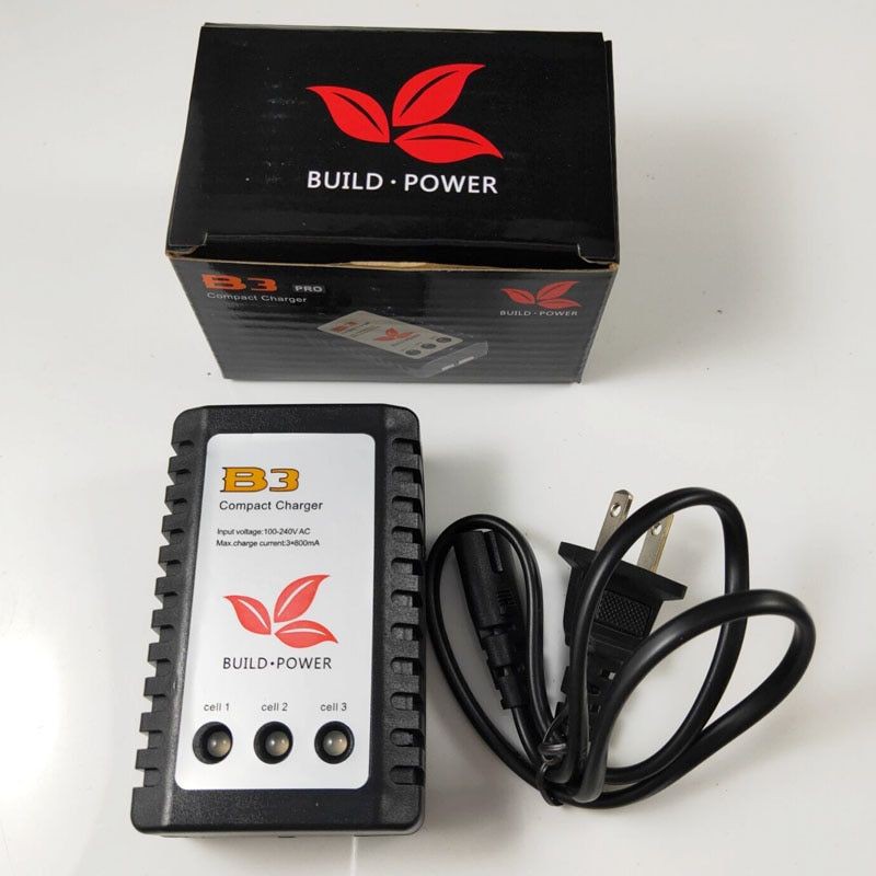 RC B3 Compact Balance Charger for RC Toy 2S/3S Battery Pack - Hacktronics