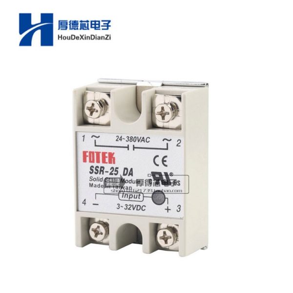 Single Phase Solid State Relay SSR 40DA DC Control AC - Hacktronics