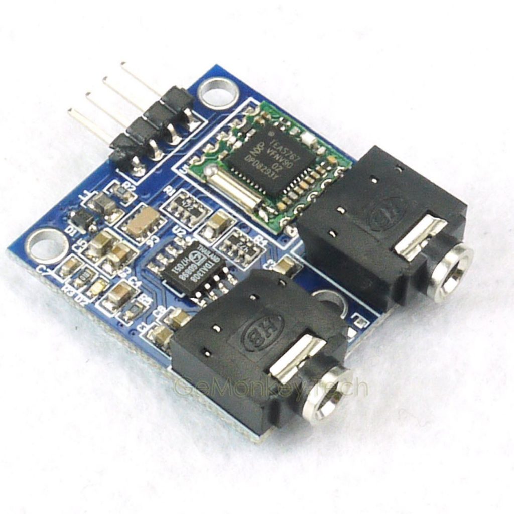 TEA5767 FM Stereo Radio Module with Tie-Rod Antenna - Hacktronics