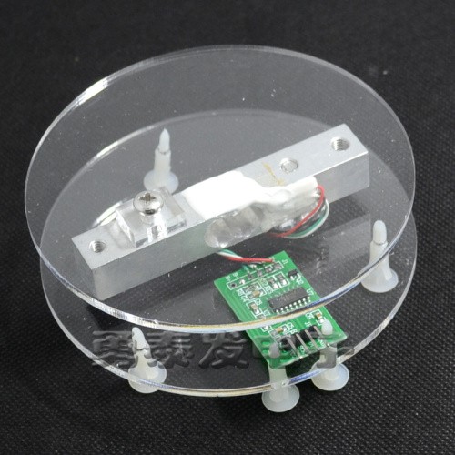 Weighing Scale Fully Assembled Kit with 5Kg Load Cell and HX711 A/D ...