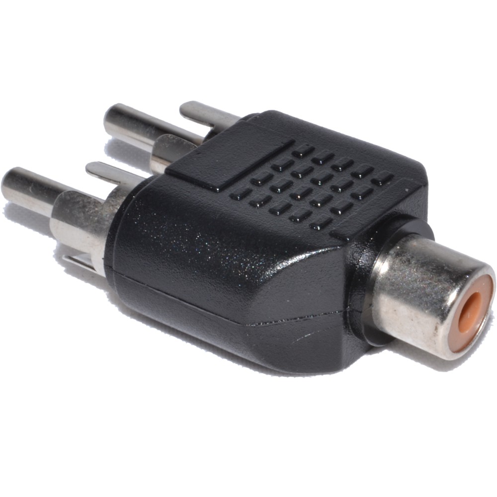 1 RCA Female to Dual Male Splitters - Hacktronics
