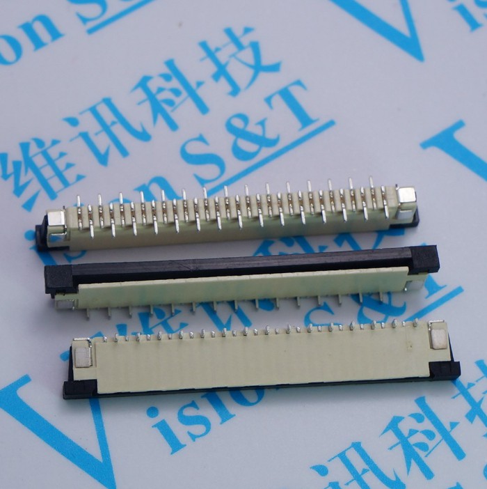 1.0MM Flip Cover FPC Connector 30P Cable Holder Vertical Stickers With ...