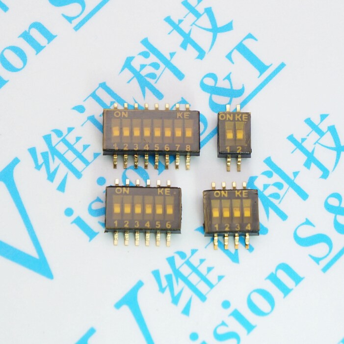 1.27MM 2P DIP Switch SMD DSHP04TSGER - Hacktronics