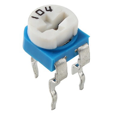 100K Ohm PCB Preset Variable Resistor Trimmer Potentiometer Blue White ...