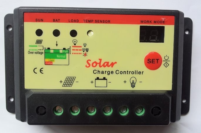 10A 12V/24V Auto Switch Solar Panel Regulator Solar Charge Controller ...