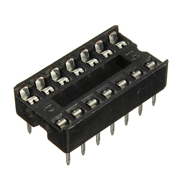 14 Pin DIL IC Socket DIP-14 - Hacktronics