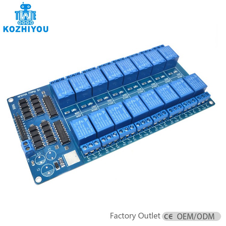 16 Channel 5V Relay Module Control Board With Optocoupler Protection ...
