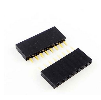 1x6P 2.54MM Pitch Female Single Row Female Header - Hacktronics