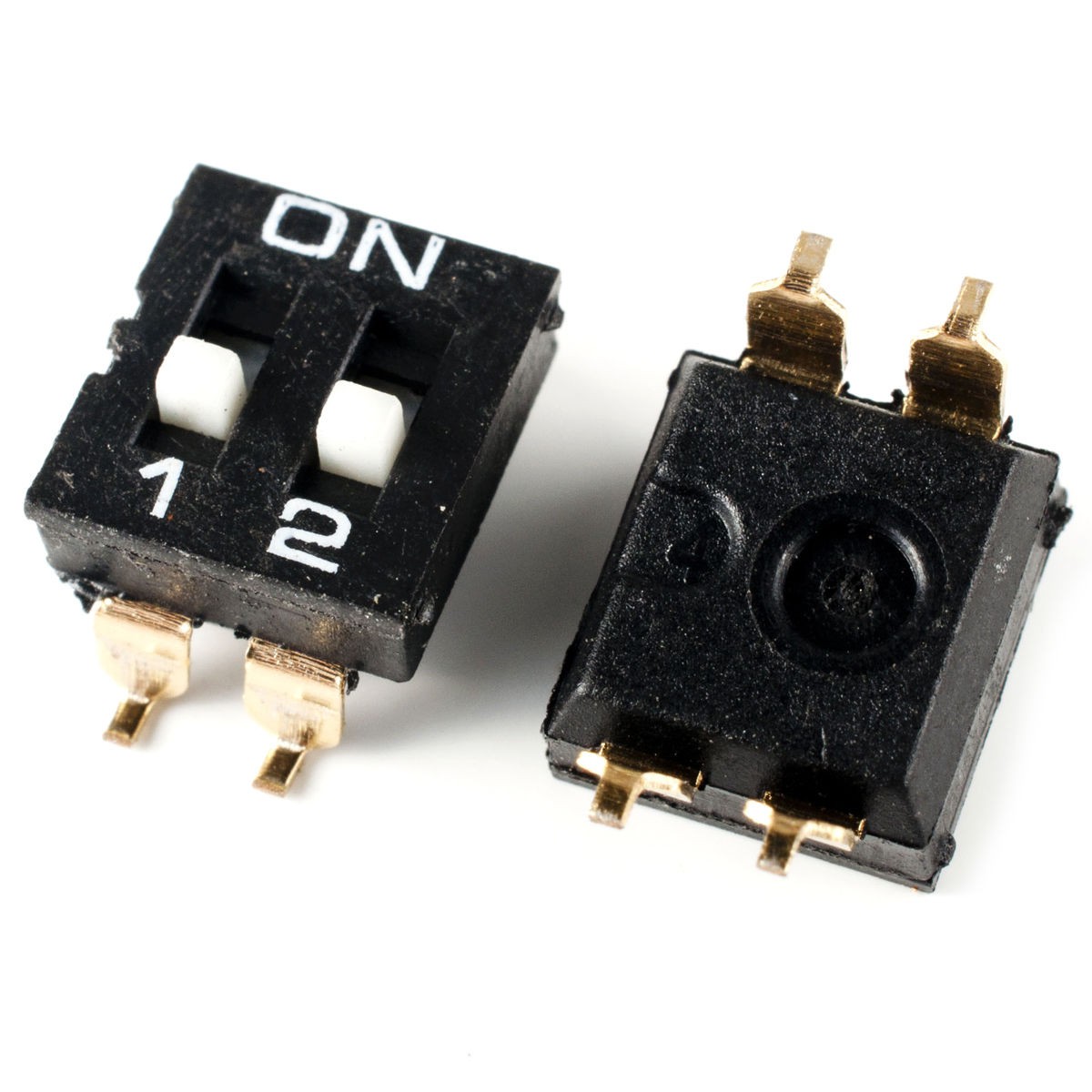 2 Positions SMD DIP Switch IC 2.54 mm Pitch - Hacktronics