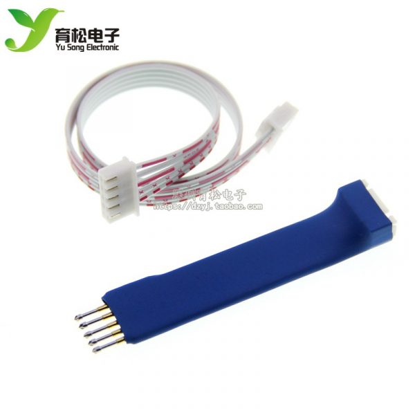 2.54mm-5P Burning Pin Pogo Pin Download Cable Probe Test Needle Spring ...