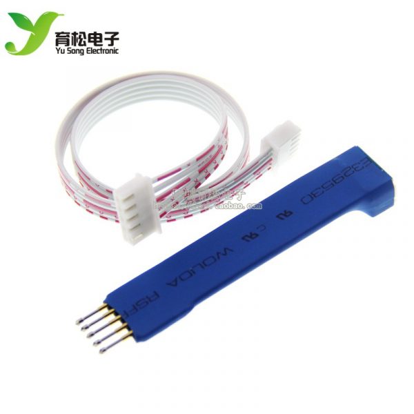 2.54mm-5P Burning Pin Pogo Pin Download Cable Probe Test Needle Spring ...