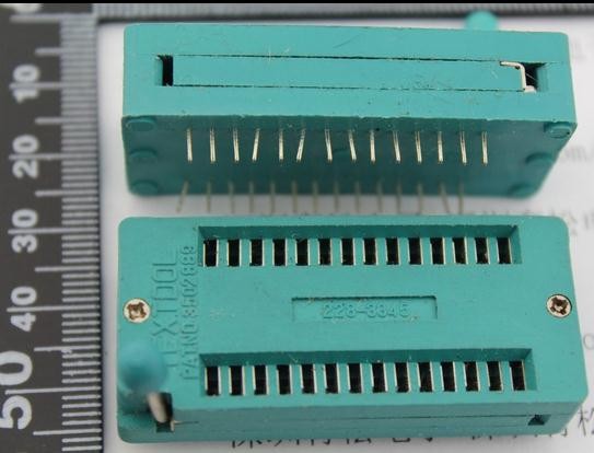 28-Pin DIP Wide Body ZIF Socket - Hacktronics