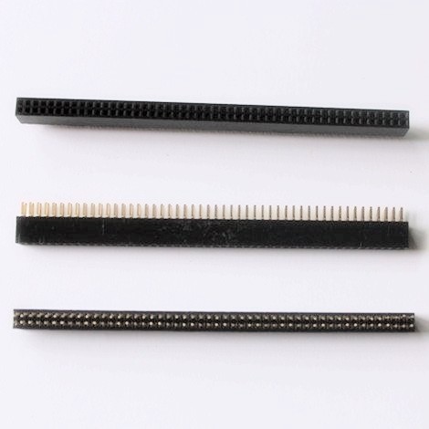 2x40 Pin Female Double Row Straight Pin Header Strip - Hacktronics