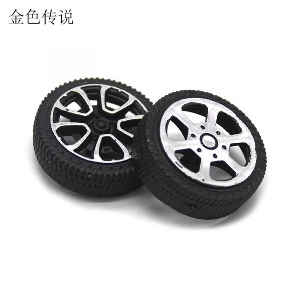 30x9x1.9mm Plastic Small Wheel Toy Tyre Model Wheel DIY - Hacktronics