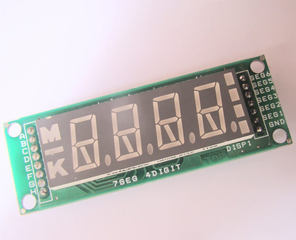 4 Digit 7 Segment Multiplexed Display Module - Hacktronics