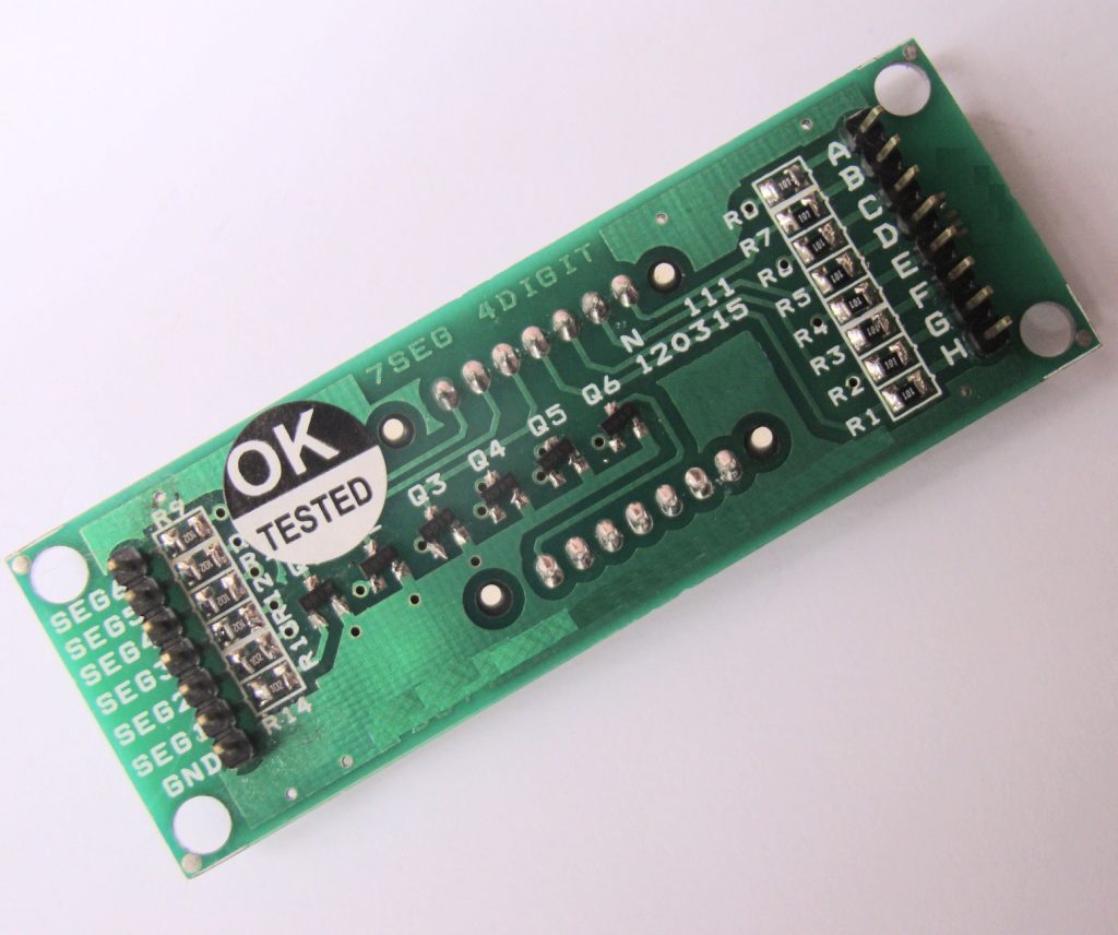 4 Digit 7 Segment Multiplexed Display Module Hacktronics