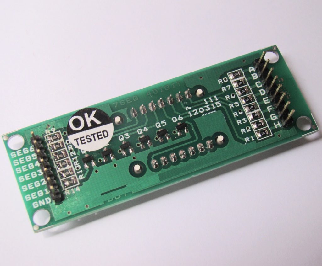 4 Digit 7 Segment Multiplexed Display Module - Hacktronics